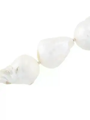 MONIES Pearl And Leather Bracelet