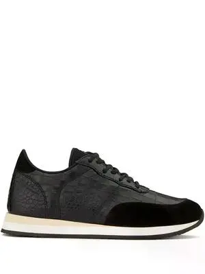 GIUSEPPE ZANOTTI Panelled Low-top Sneakers - Black