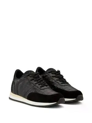 GIUSEPPE ZANOTTI Panelled Low-top Sneakers - Black