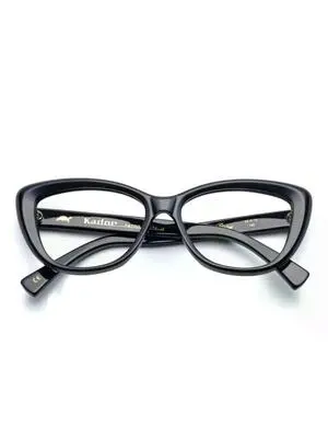 Kàdor Geometric-frame Glasses - Black