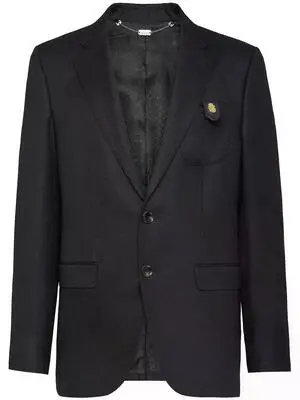 BILLIONAIRE Chest-pocket Fitted Blazer - Black