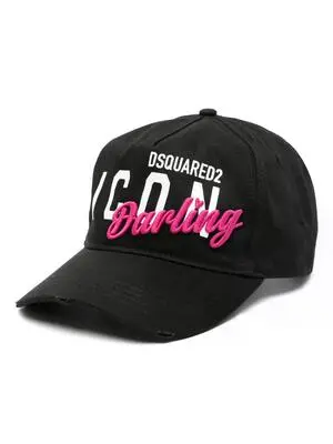 Dsquared2 Logo-print Cotton Baseball Cap - Black