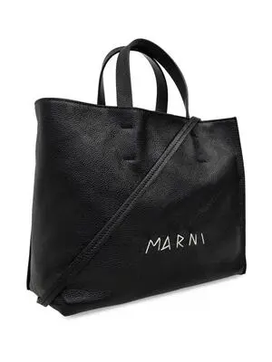Marni Logo-print Leather Tote Bag