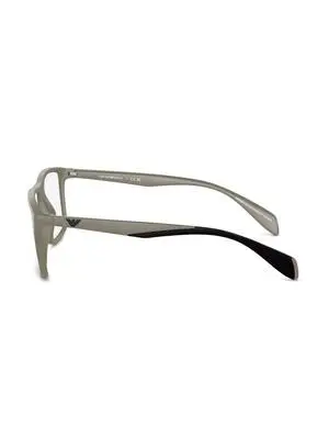 Emporio Armani Rectangle Frame Glasses - Grey