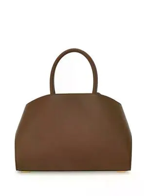 FERRAGAMO Medium Hug Leather Tote - Brown