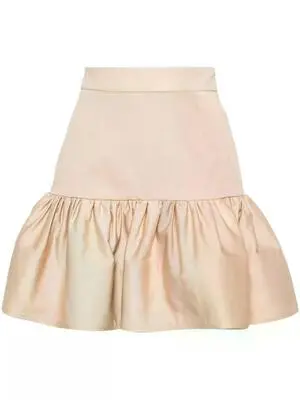 PATOU Ruffled Cotton Miniskirt