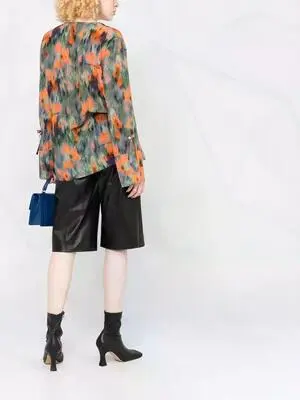 Off-White Graphic-print Silk Blouse