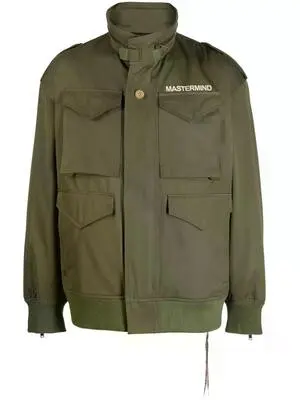 MASTERMIND WORLD Logo-print Zip Detail Jacket - Green