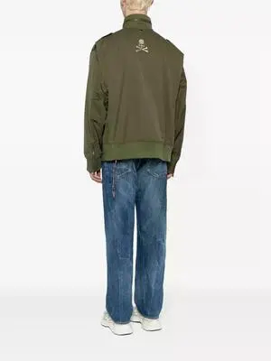 MASTERMIND WORLD Logo-print Zip Detail Jacket - Green