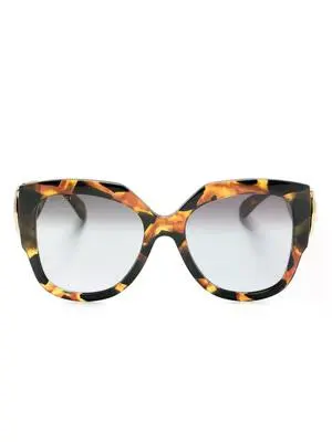 Gucci Oversized Tortoiseshell Sunglasses - Brown