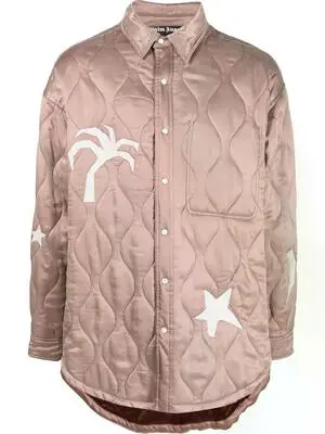 Palm Angels Life Is Palm Quilted Jacket