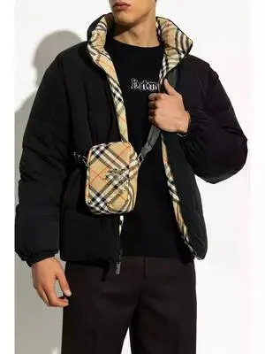 Burberry Check-pattern Messenger Bag