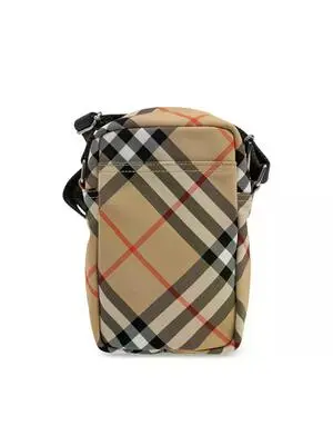 Burberry Check-pattern Messenger Bag