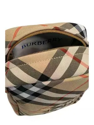 Burberry Check-pattern Messenger Bag