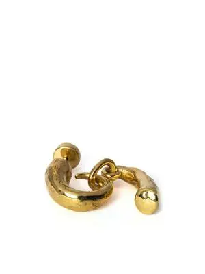 PARTS OF FOUR Little Horn -plated Pendant Earring - Gold