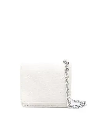 MAISON MARGIELA Four Stitches Leather Chain Wallet - Neutrals