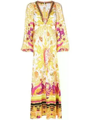 Camilla Ring-detail Cut-out Maxi Dress