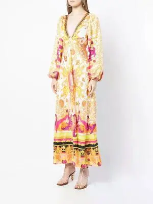Camilla Ring-detail Cut-out Maxi Dress