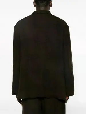 ZIGGY CHEN Peak-lapels Check-pattern Blazer