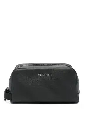 Michael Kors Logo-lettering Wash Bag - Black