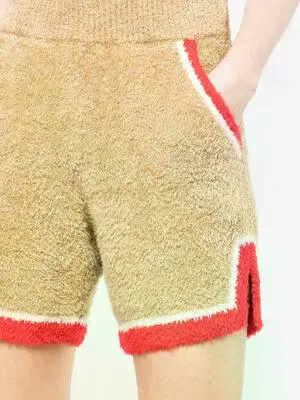 Undercover Side-stripe Towelling Shorts - Brown