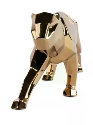 LLADRO Pantera Porcelain Decorative Sculpture - Gold