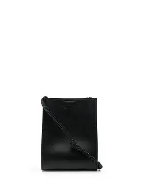 JIL SANDER Braided-strap Leather Shoulder Bag - Black