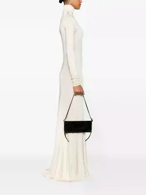 Benedetta Bruzziches Vittissima La Grande Rhinestone-embellished Shoulder Bag - Black