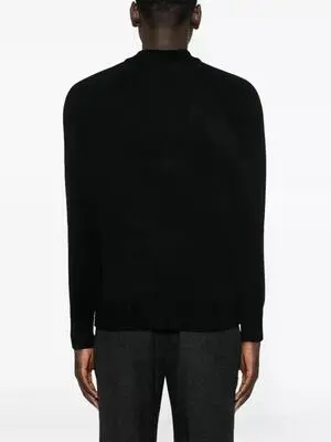ZANONE Mock-neck Fine-knit Jumper - Black