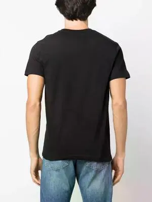 Versace Logo-print Short-sleeved T-shirt - Black