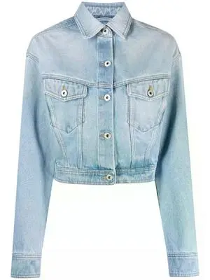 Off-White Cropped Denim Jacket