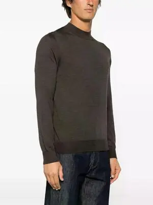 BARBA NAPOLI High-neck Virgin-wool Jumper