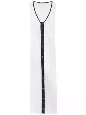 AMIR SLAMA Lace Beach Dress - White
