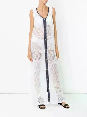 AMIR SLAMA Lace Beach Dress