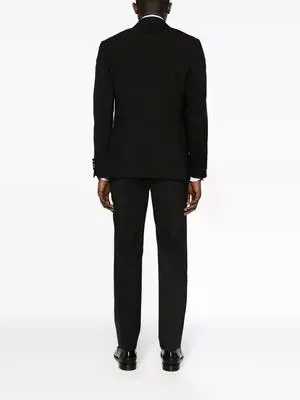 LARDINI Single-breasted Wool-blend Suit - Black