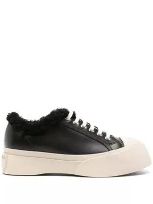 Marni Pablo Leather Sneakers - Black