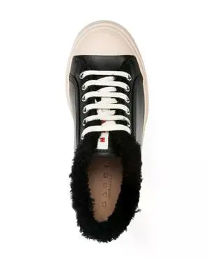 Marni Pablo Leather Sneakers - Black
