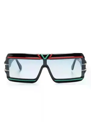 Cazal 856 Rectangle-frame Sunglasses - Black