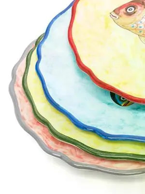 LES-OTTOMANS Fish Collection Dinner Plates