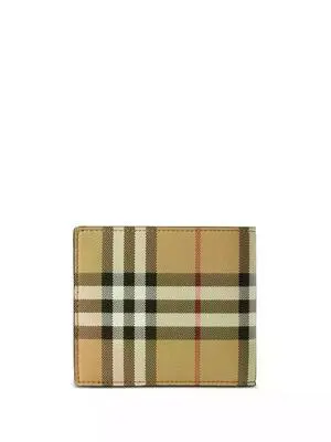 Burberry Check-print Wallet - Neutrals