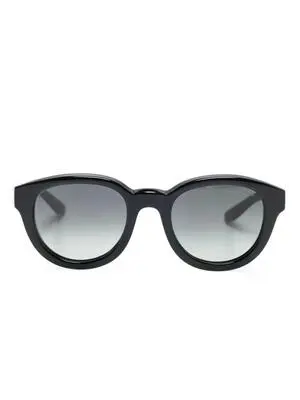 Giorgio Armani Round-frame Gradient Sunglasses - Black
