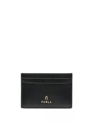 Furla Leather Card Holder - Black