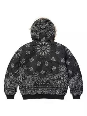 Supreme Bandana-jacquard Denim Jacket