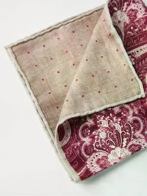 Brunello Cucinelli Double-face Pocket Square