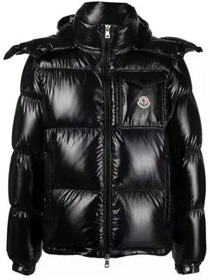 Moncler High-shine Padded Jacket - Black