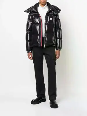 Moncler High-shine Padded Jacket - Black
