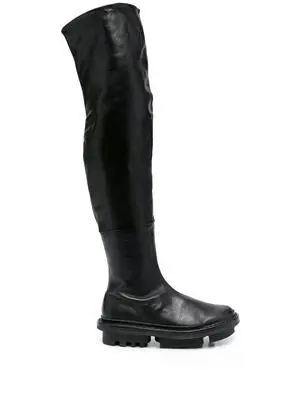 TRIPPEN Calf Leather Thigh-length Slip-on Boots
