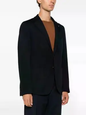 Tagliatore Single-breasted Jersey Blazer - Blue
