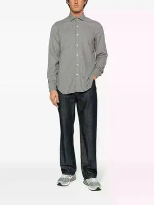 BARBA NAPOLI Check-print Cotton Shirt