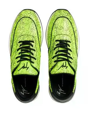 GIUSEPPE ZANOTTI Jimi Running Lace-up Sneakers - Yellow